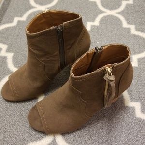 XOXO | Shoes | Xoxo Open Toe Booties | Poshmark